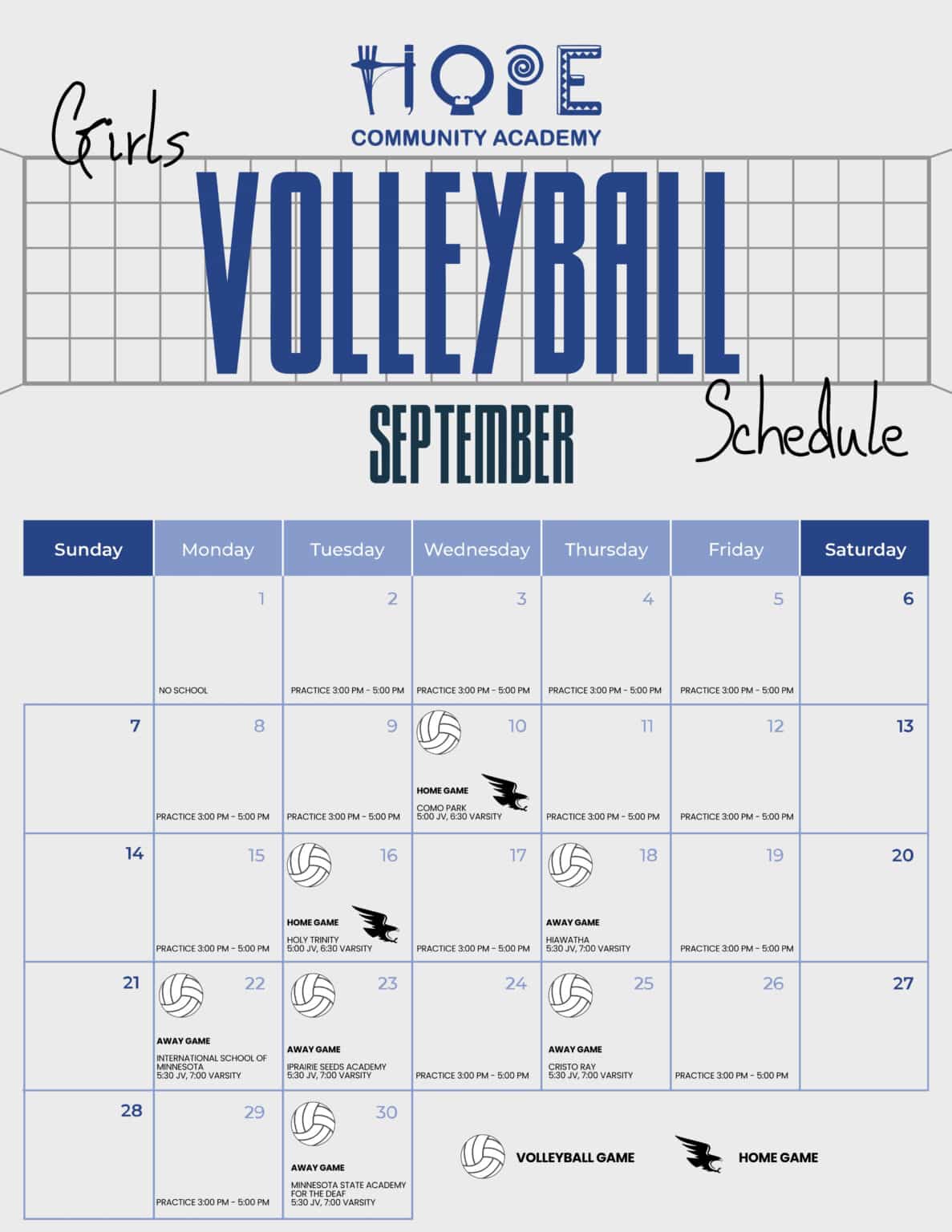 Volleyball - HOPE Community Academy